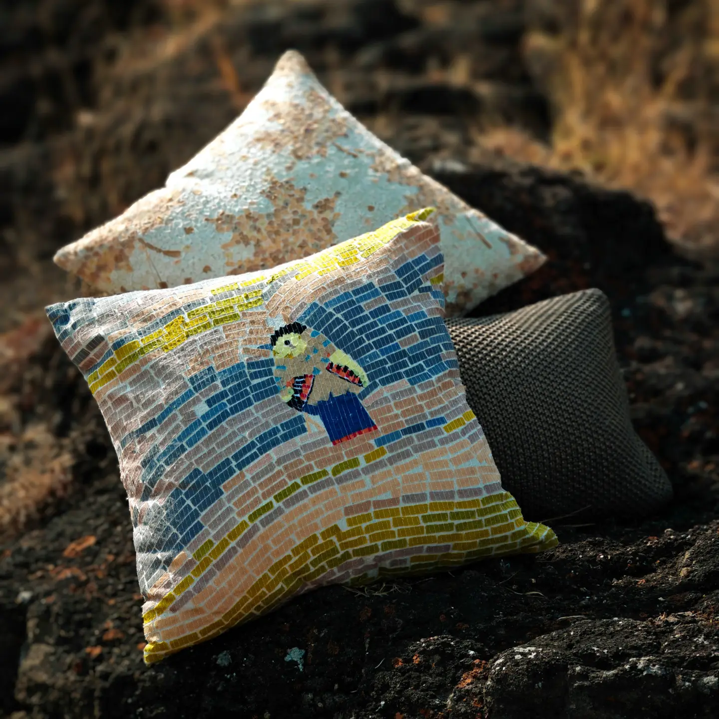 Bagun Cushion – Handmade Forest Bird Decor | Calyz Textiles